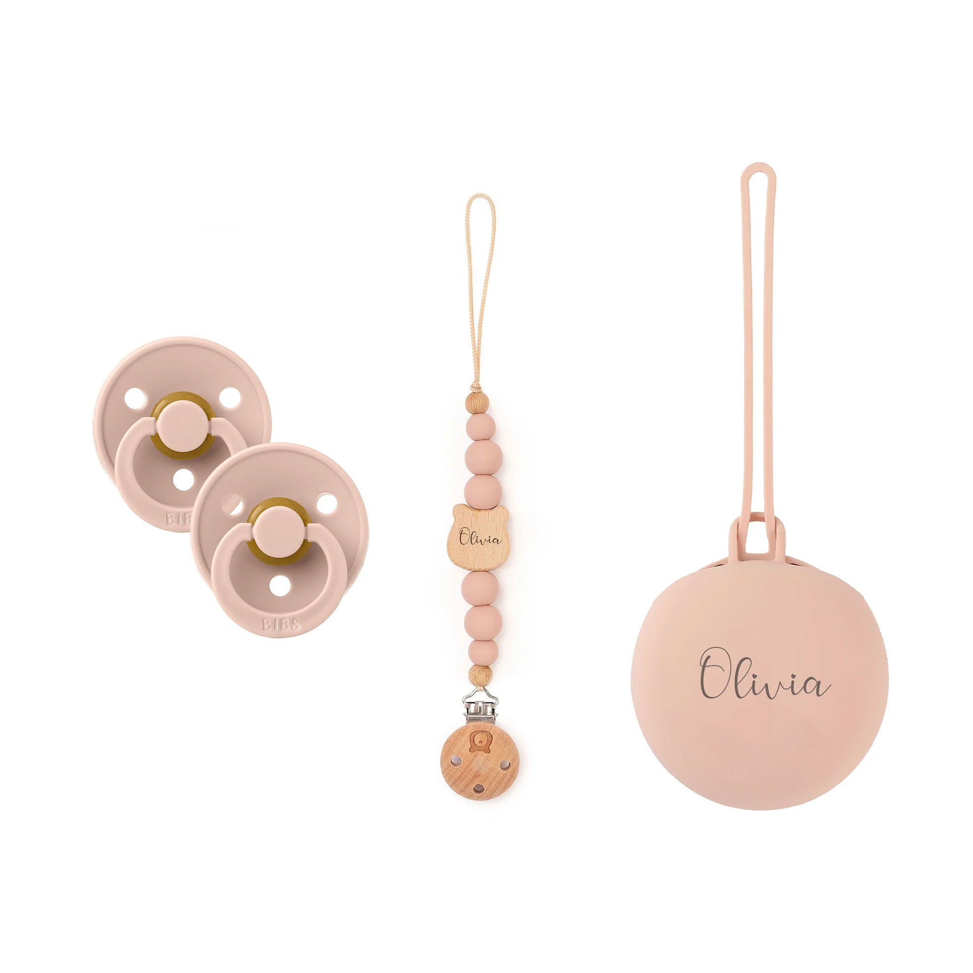 BIBS x JBØRN Set | 2 Pack Pacifiers with Matching Holders to buy in the ...