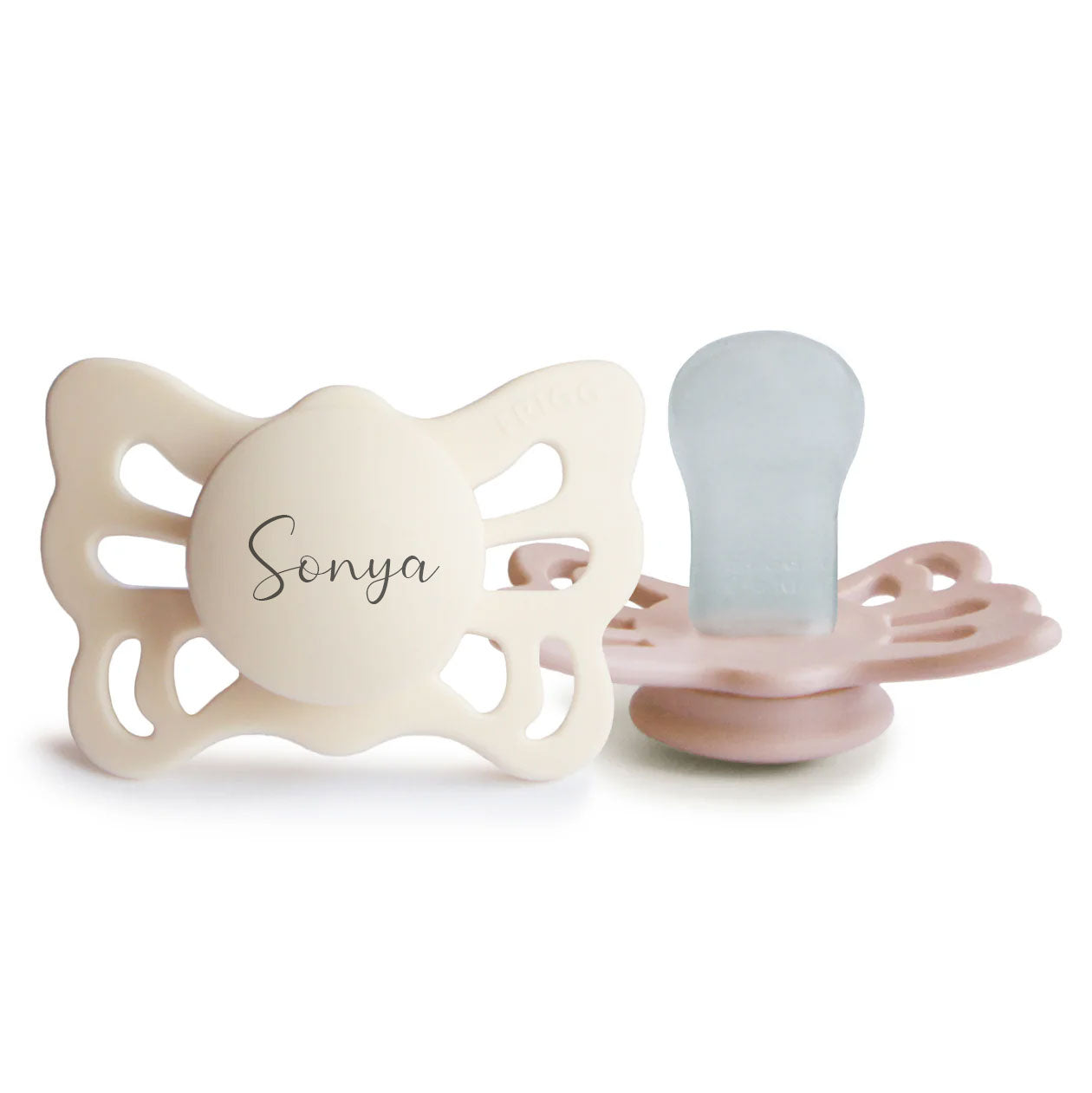 FRIGG Butterfly Anatomical Silicone Pacifiers | Personalised to buy in ...